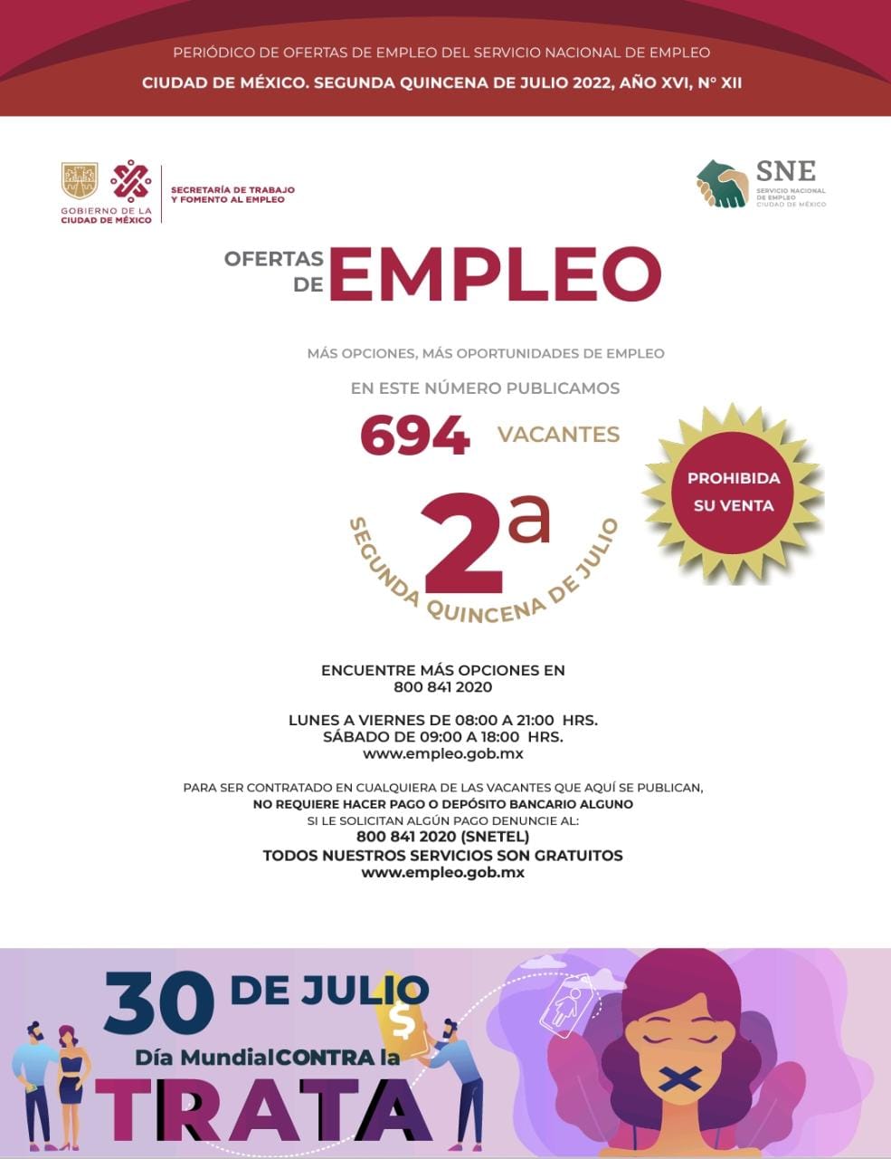 Ofrece Secretaría Del Trabajo Y Fomento Al Empleo 694 Vacantes Con